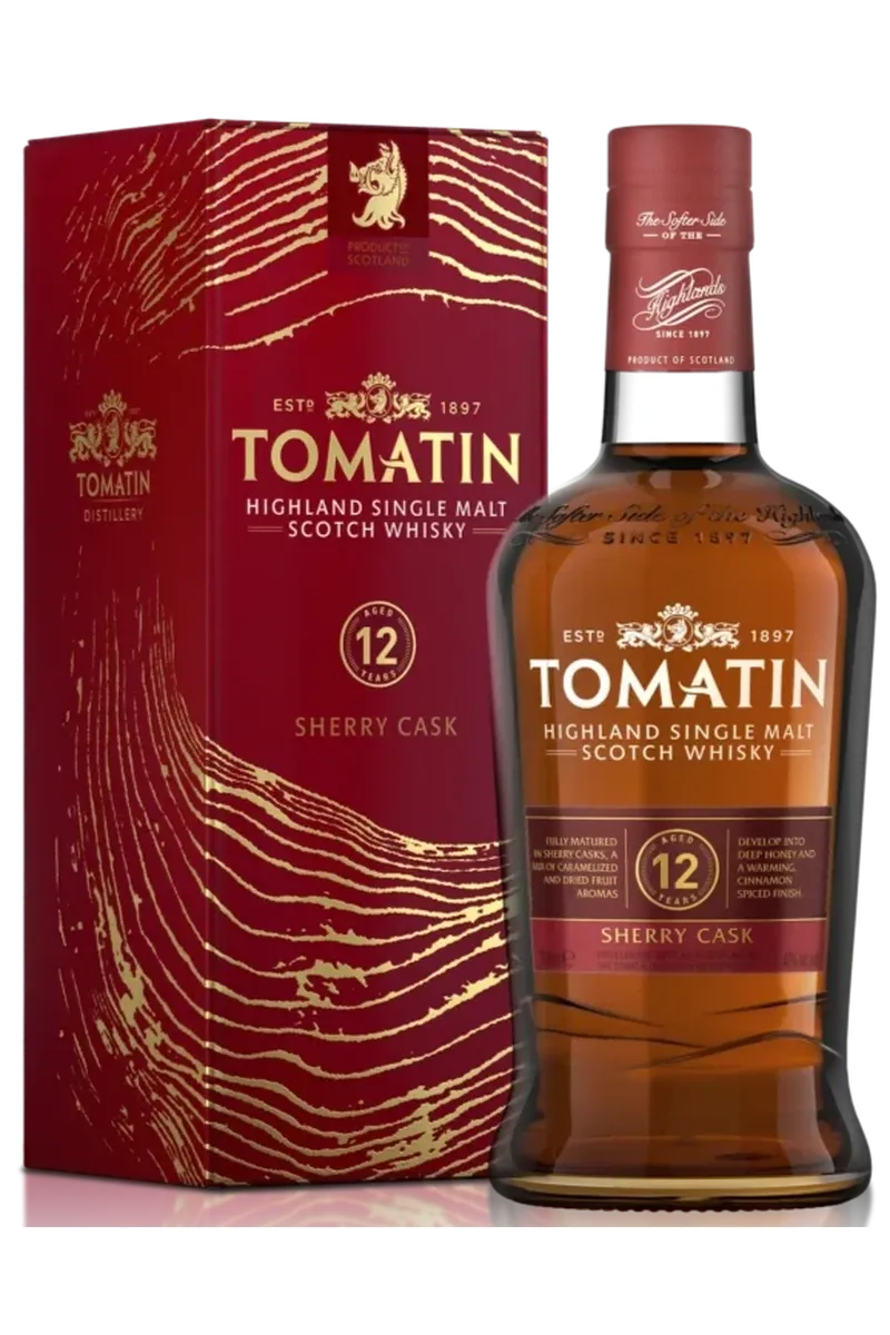 Tomatin 12 Year Old Sherry Cask - Cheers Wine Merchants