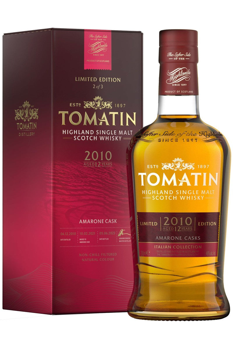 Tomatin 2010 Amarone Casks - The Italian Collection -Cheers Wine ...