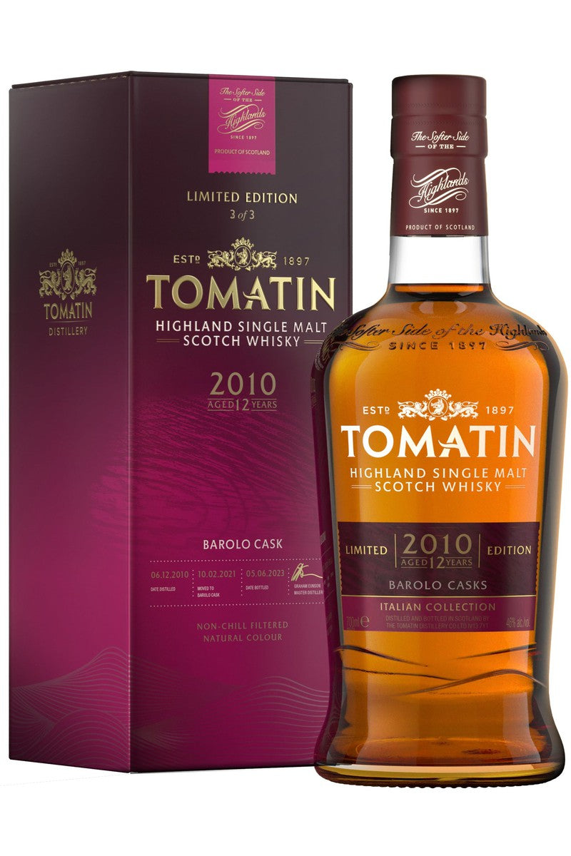 Tomatin 2010 Barolo Casks - The Italian Collection -Cheers Wine ...