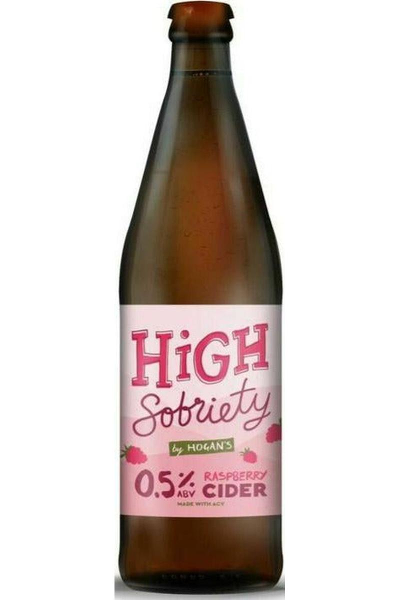 Hogans High Sobriety Low Alcohol Rasberry Cider - Cheers Wine Merchants