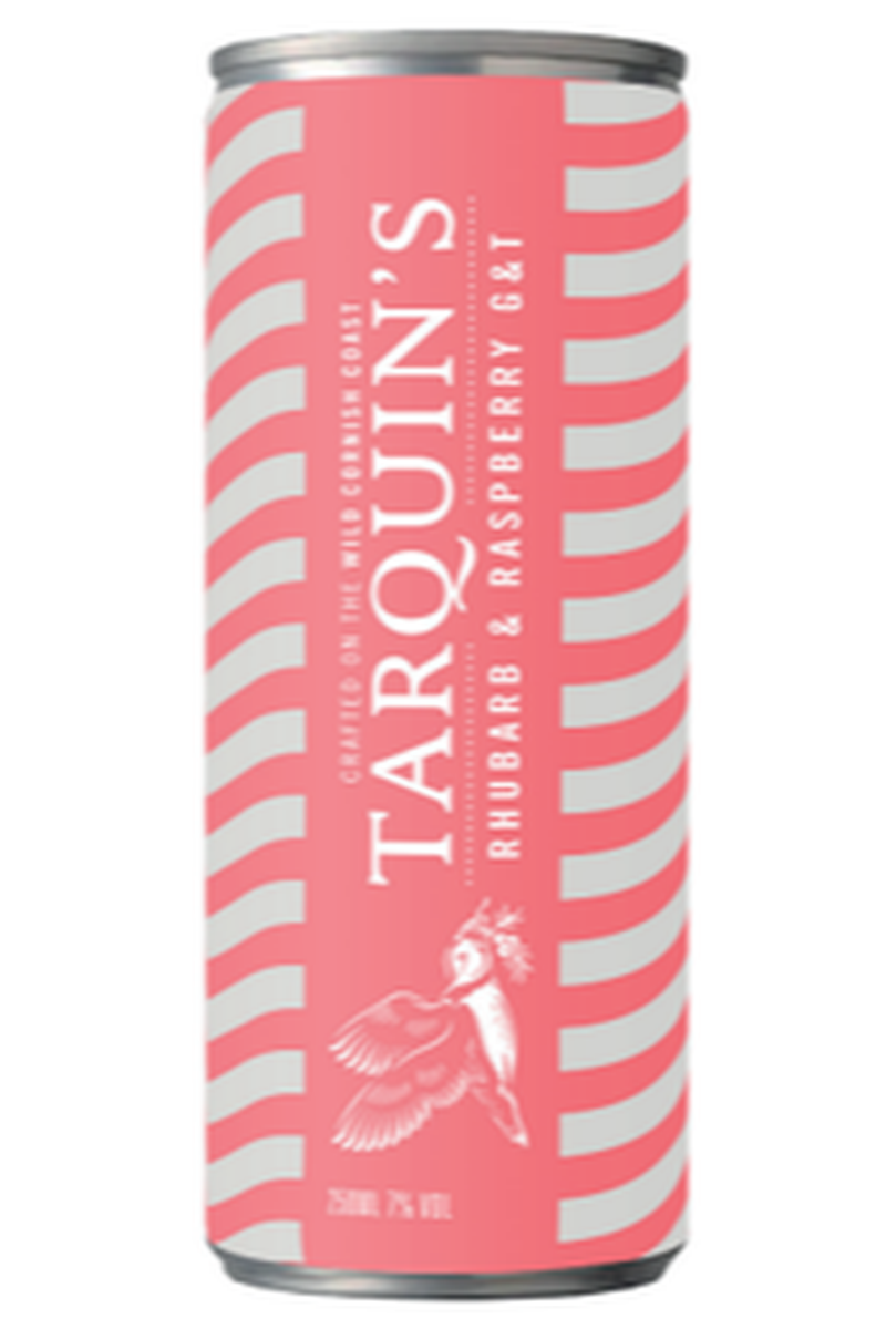 Tarquin's Rhubarb & Raspberry Gin & Tonic Cans - Cheers Wine Merchants