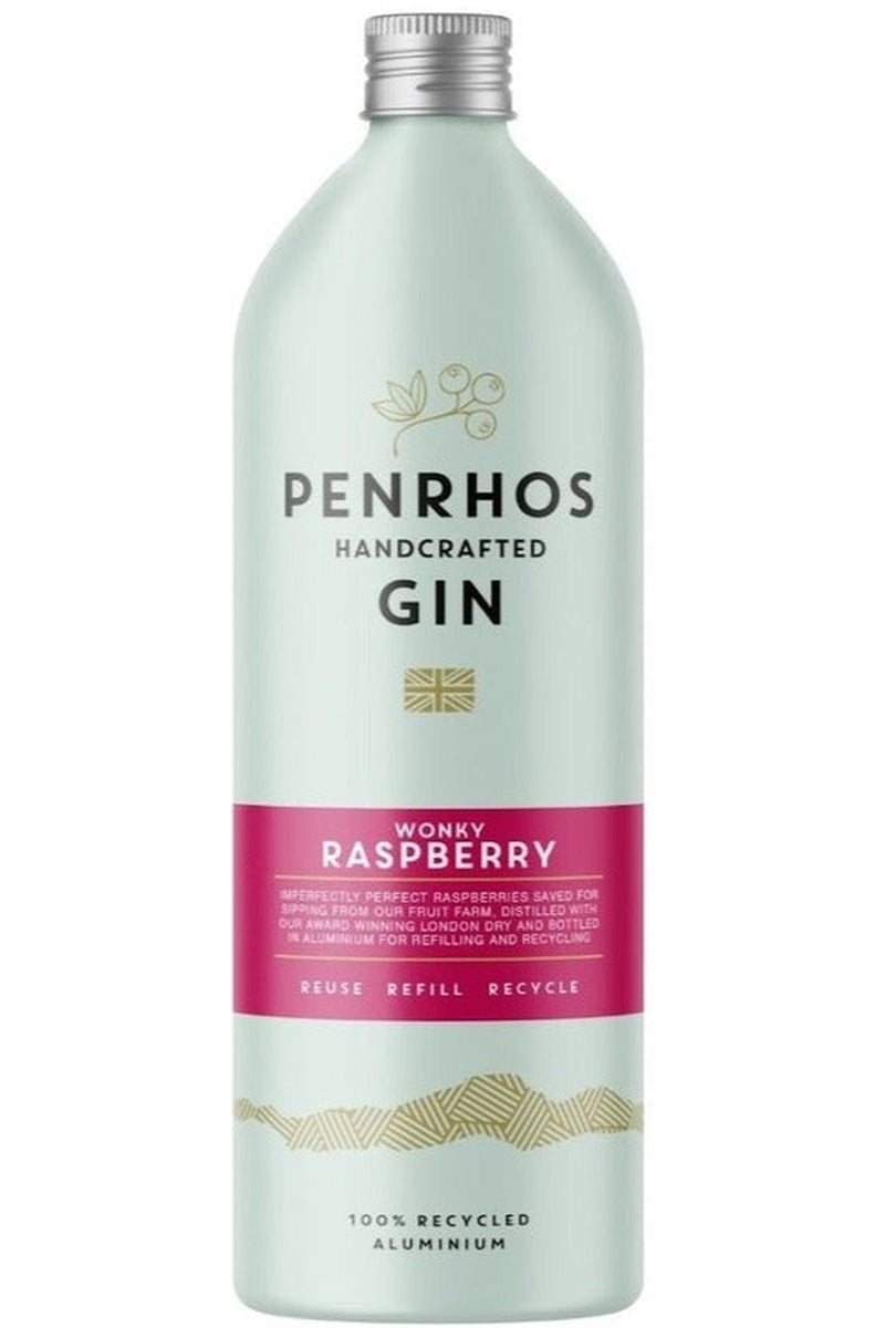 Penrhos Wonky Raspberry Gin - Aluminium Bottle - Cheers Wine Merchants